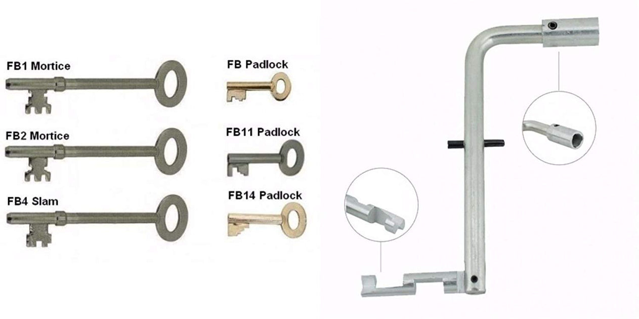A Grade Fire Brigade Keys Set With Universal Drop Key — Staff Ironmongery