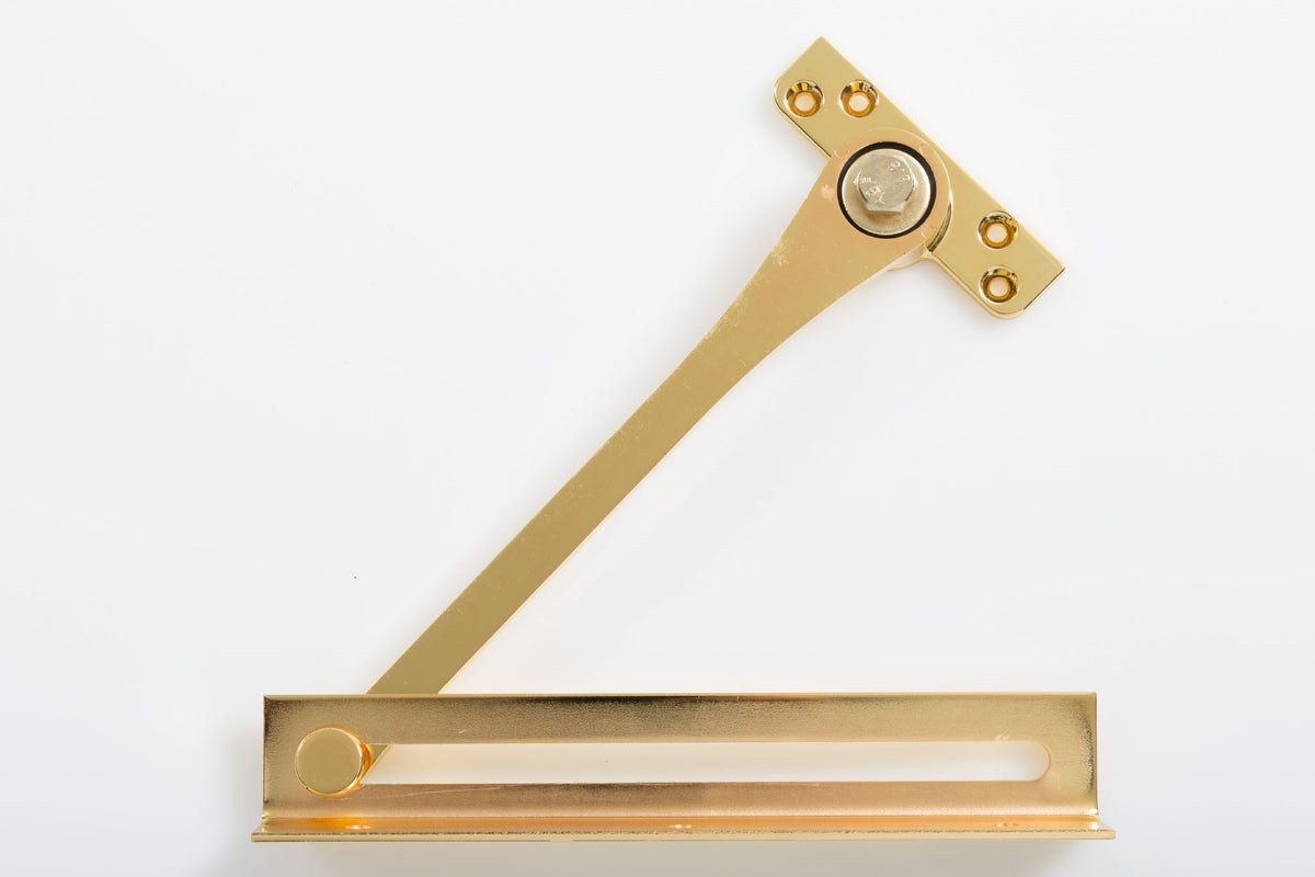 BARY Surface Limiting Stay Polished Brass — Staff Ironmongery