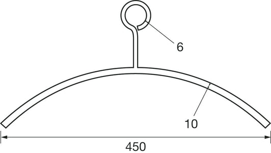 A Grade Closed Coat Hanger — Staff Ironmongery