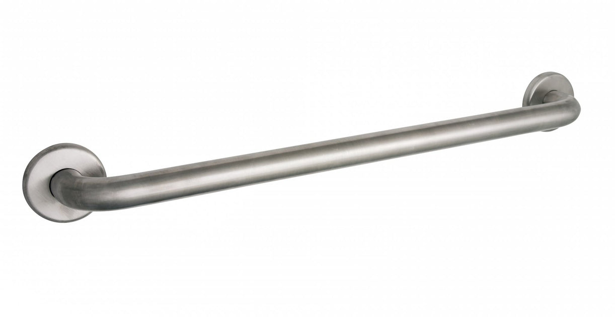 A Grade Grab Rail - 450mm length - Concealed Fixing Rose - Satin Stain ...