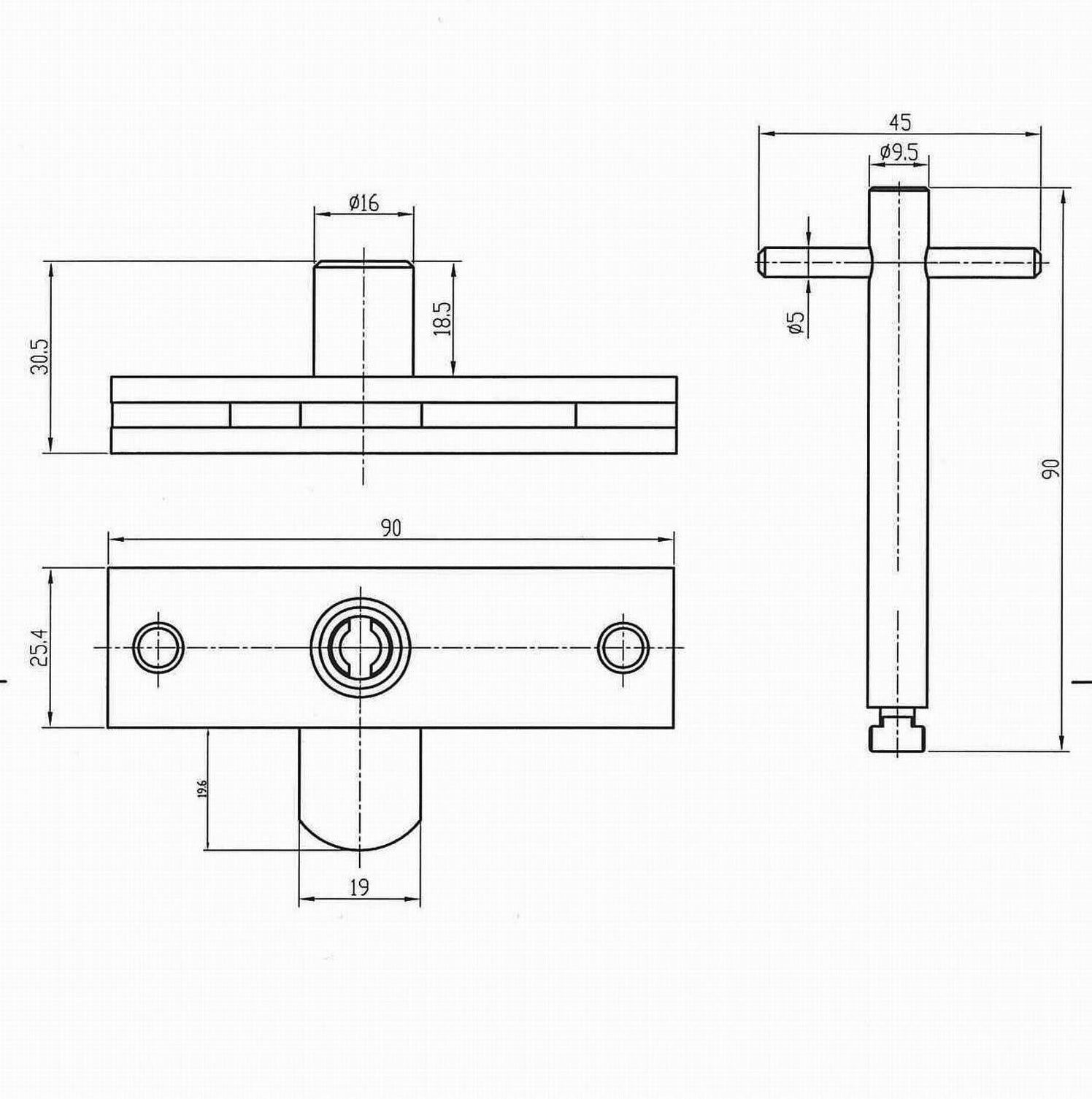 A Grade Captive Key Budget Lock — Staff Ironmongery